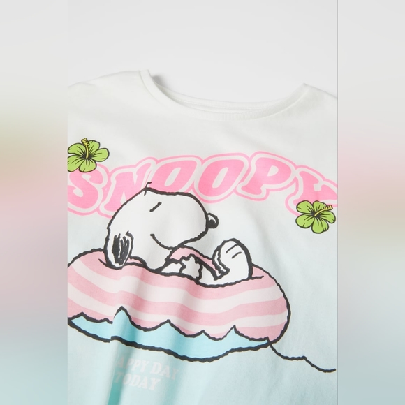 Zara | Shirts & Tops | Zara Kids Limited Edition Snoopy Peanuts Shirt ...